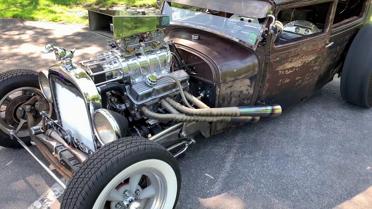 1928 Ford model A tudor sedan Rat Rod for sale! - YouTube