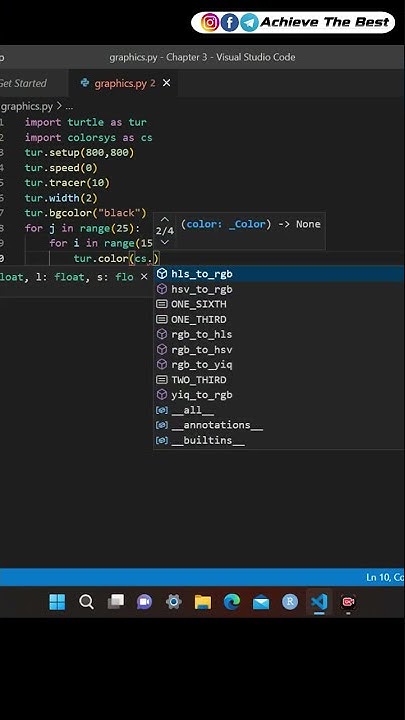 Awesome Designs With Python Turtle Python Turtle Graphics Tutorial Python Graphics Youtube