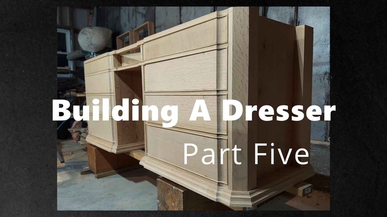 Building My Son a Dresser - part 5 Base Molding - YouTube