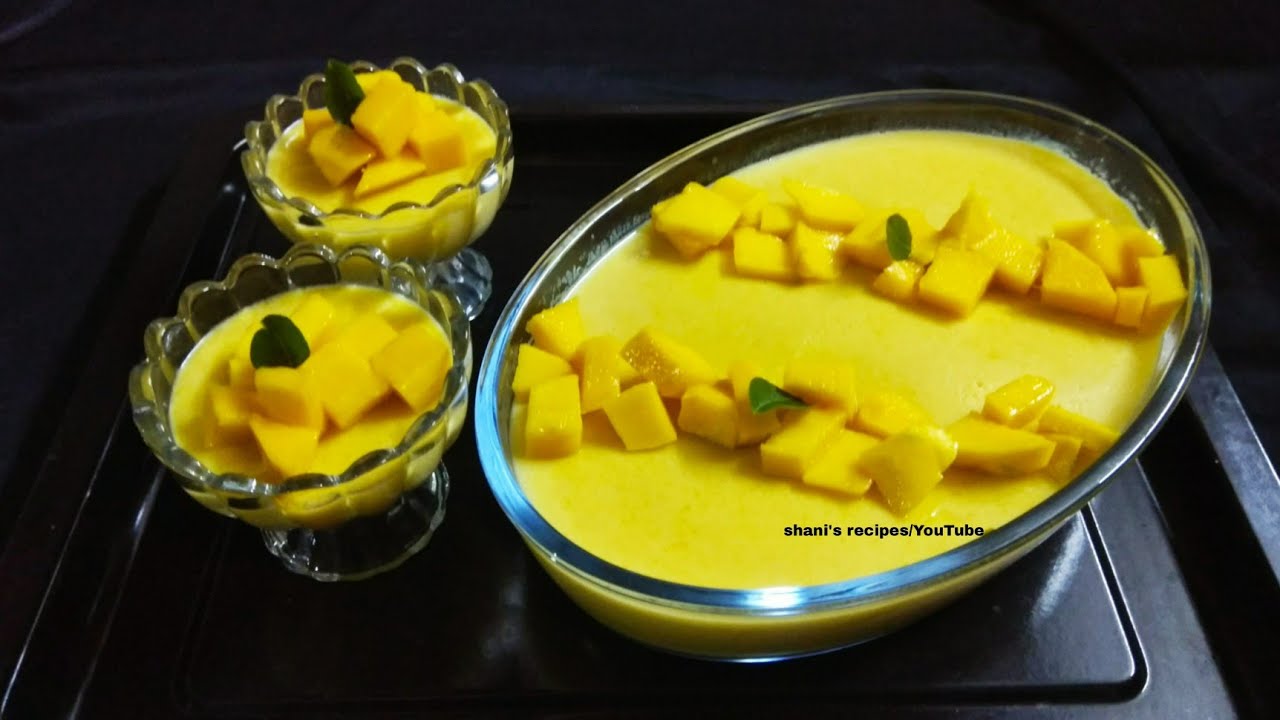 Mango Pudding Recipe Malayalam/Mango Pudding/Easy Mango Pudding/Pudding ...