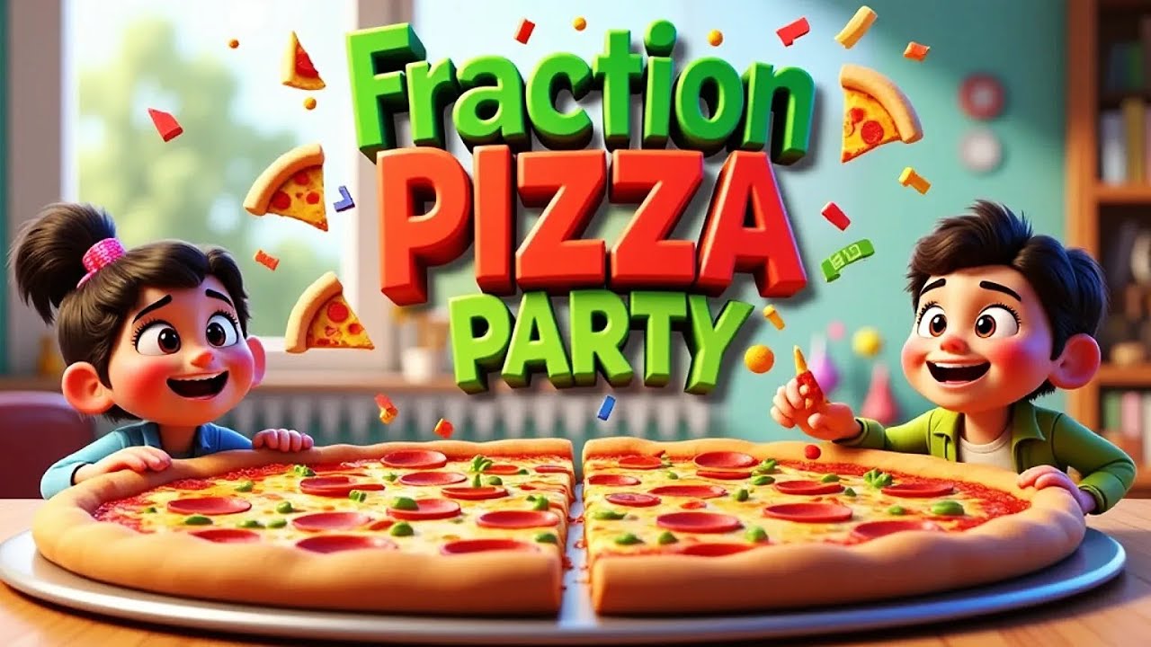 🍕 Fraction Pizza Party | Learn Fractions with Pizza! 🎶 - YouTube