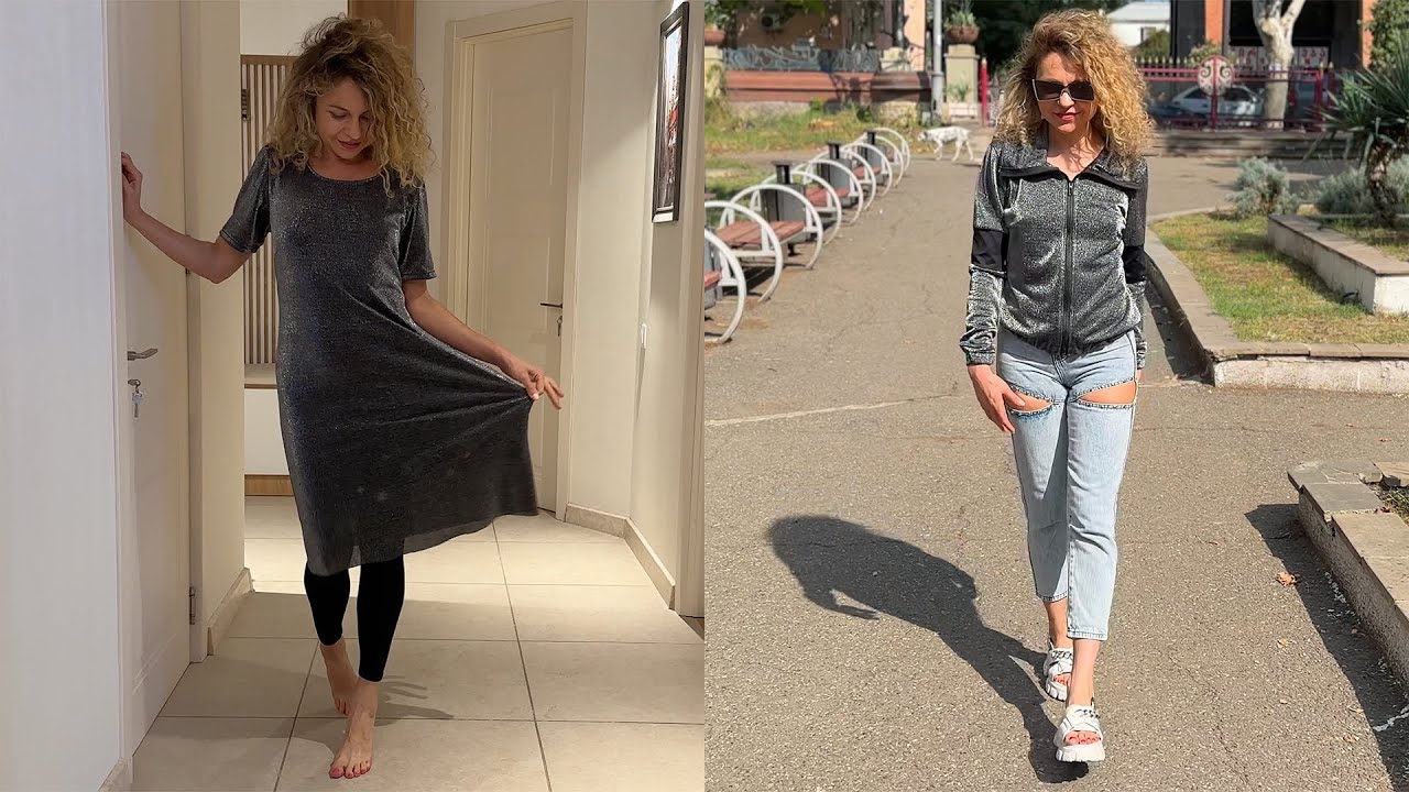 DIY: An Unusual Transformation of a Useless Dress. Необычная переделка ...