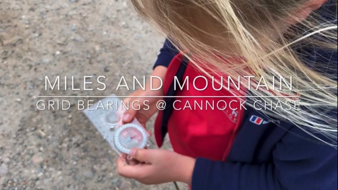 Practicing taking a Grid Bearing | Cannock Chase Hike | Kids Can Map ...