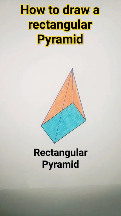 How To Draw A Rectangular Pyramid Step By Step Pyramid Drawing: Easy,