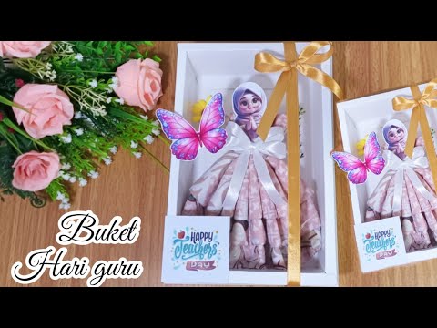 Buket hijab box || tutorial membuat buket hijab