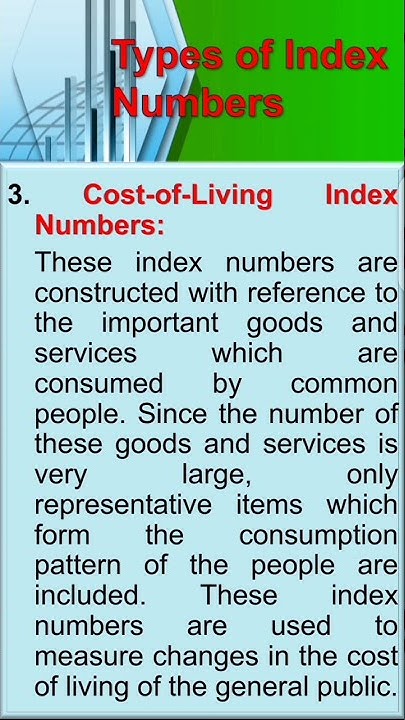B. Statistics/ Types/ Cost-of-Living Index Numbers - YouTube