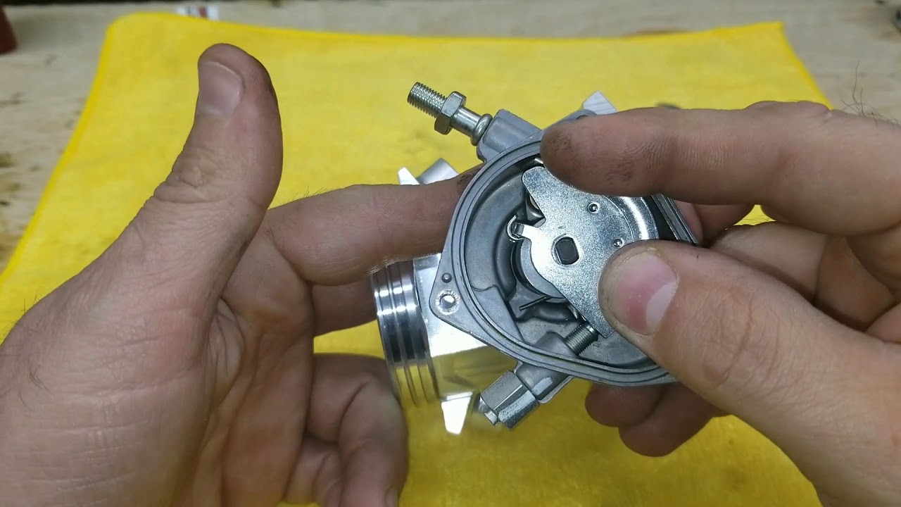 The magic trick throttle cable housing install - YouTube
