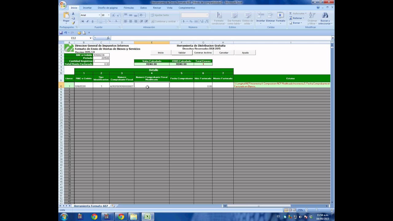 COMO LLENAR EL 607 - YouTube