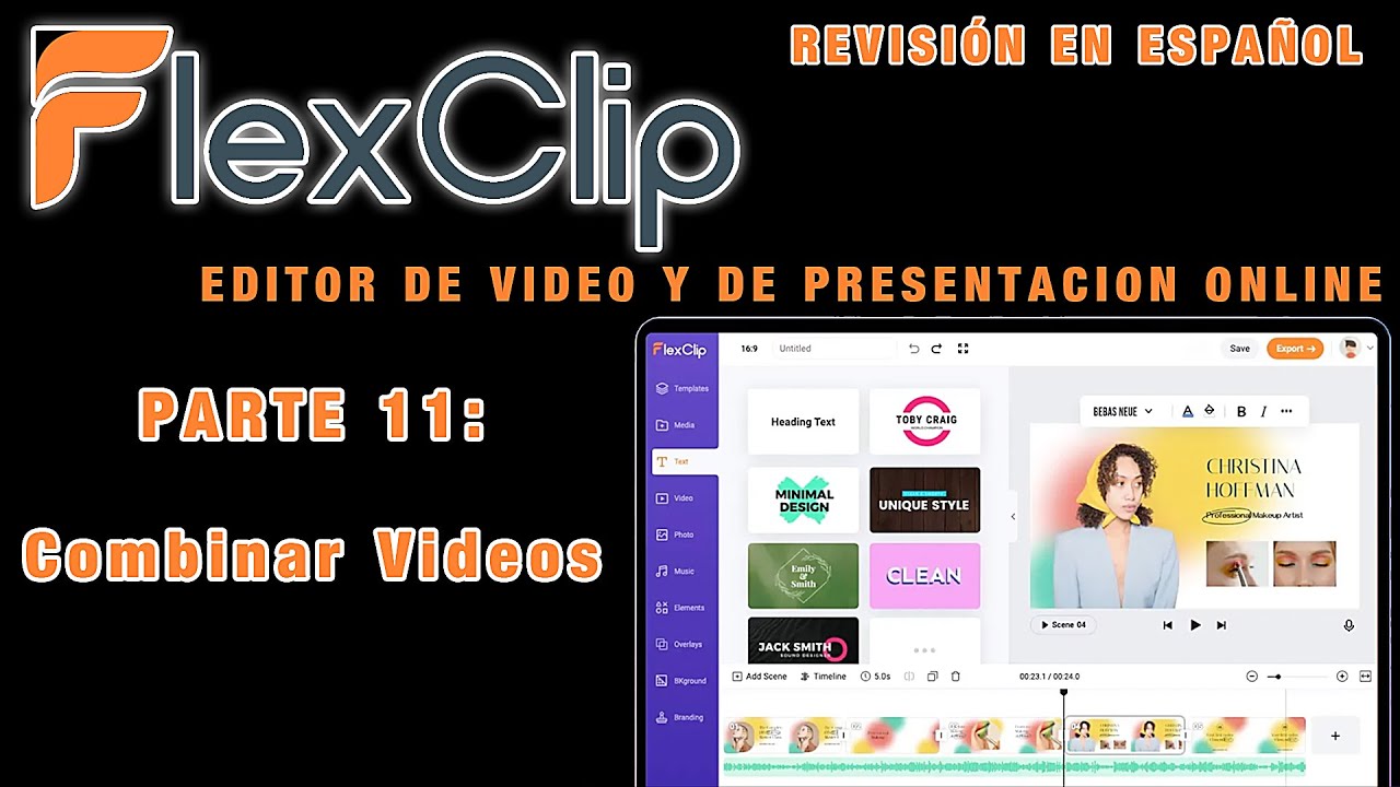 🎥FlexClip🎥 -Combinar videos- Parte 11 - YouTube