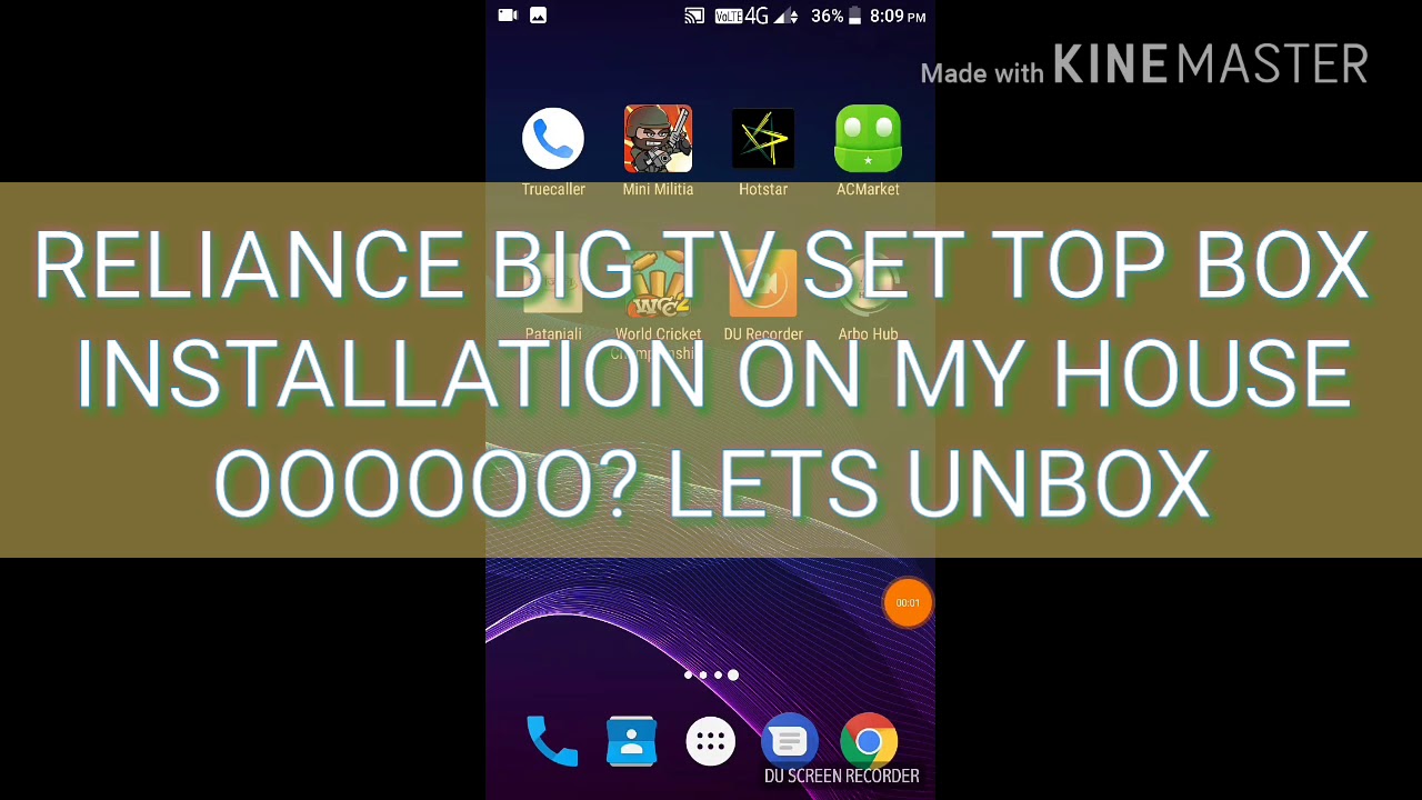 Reliance Big TV 25th May installation unboxing finally it comes - YouTube