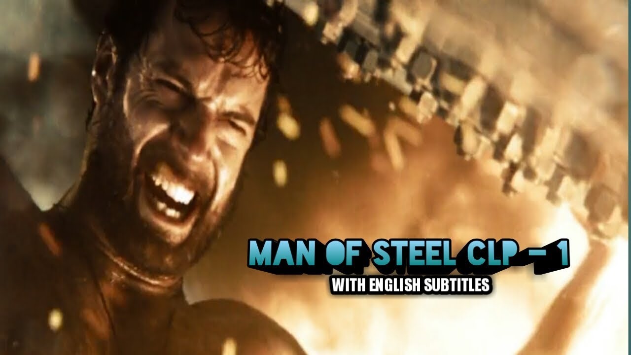 Man of Steel oil rig scene //English movie's clips - YouTube