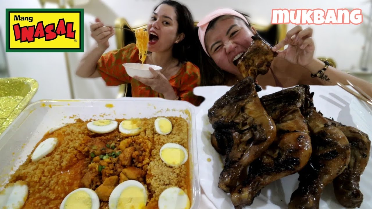 MANG INASAL MUKBANG | CHICKEN INASAL at PALABOK - YouTube