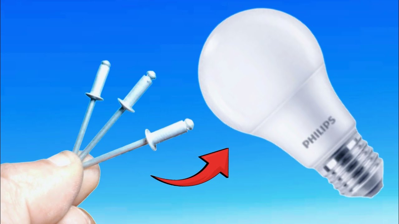Use Rivet Nails!! How to Fix LED Bulbs at Home Easily - YouTube
