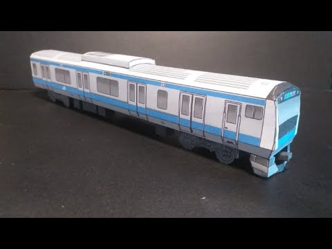 JR East E233 Series Paper Model - YouTube