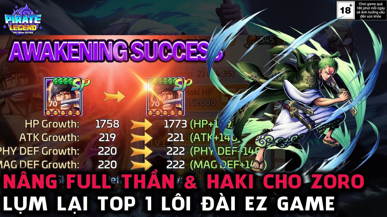Pirate Legends - LÊN FULL THẦN CHO ZORO ASUMA, LÊN LUÔN HAKI XANH VÀ ...