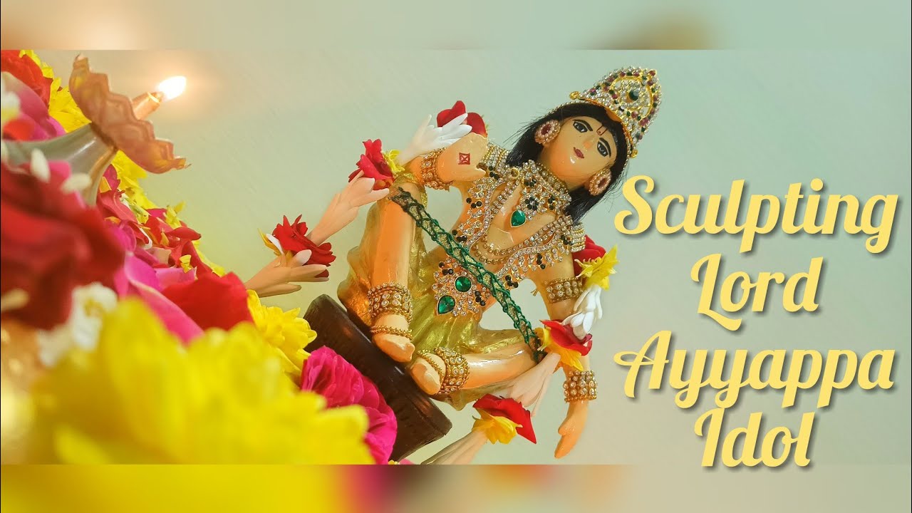 Sculpting Lord #Ayyappa #Idol | Swamiye Saranam Ayyappa | White Cement ...