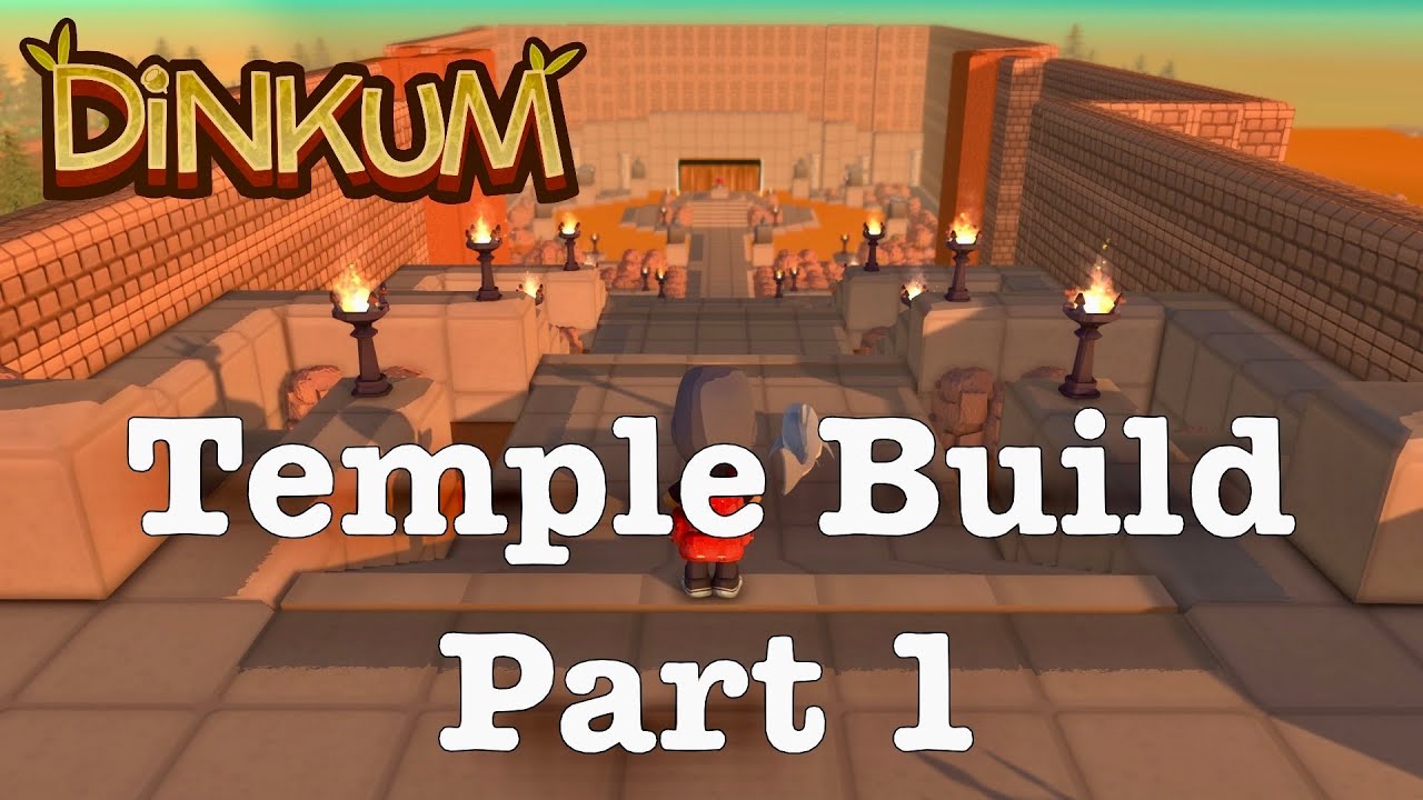 Dinkum Building Stream! Building a Temple Part 1 - YouTube