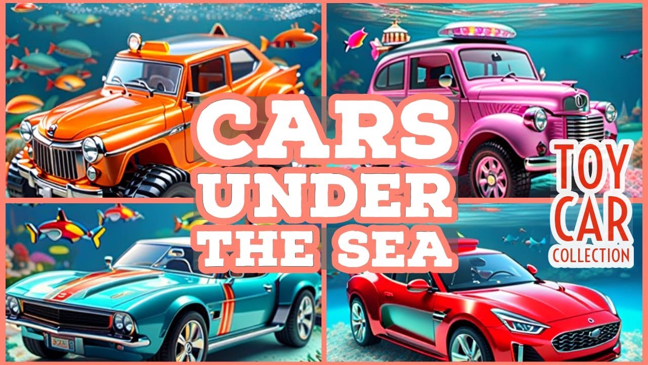 TOY CARS UNDER THE SEA | LEARNING COLOURS WITH TOY CARS | TOY JOY - YouTube