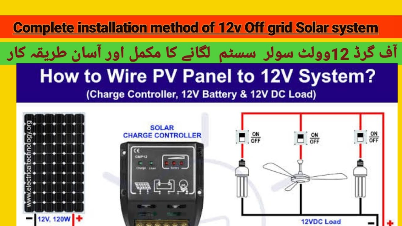 12volt off grid solar system complete installation guide How to install ...