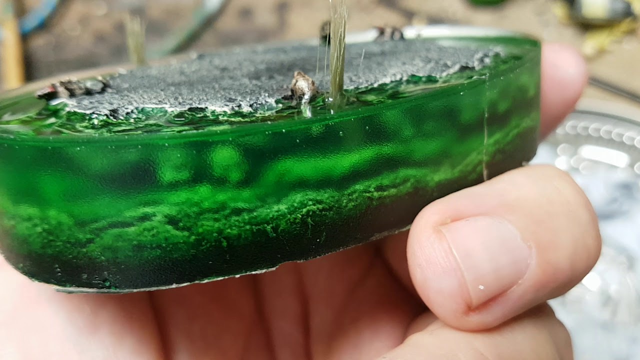 Green resin water base Warhammer - YouTube