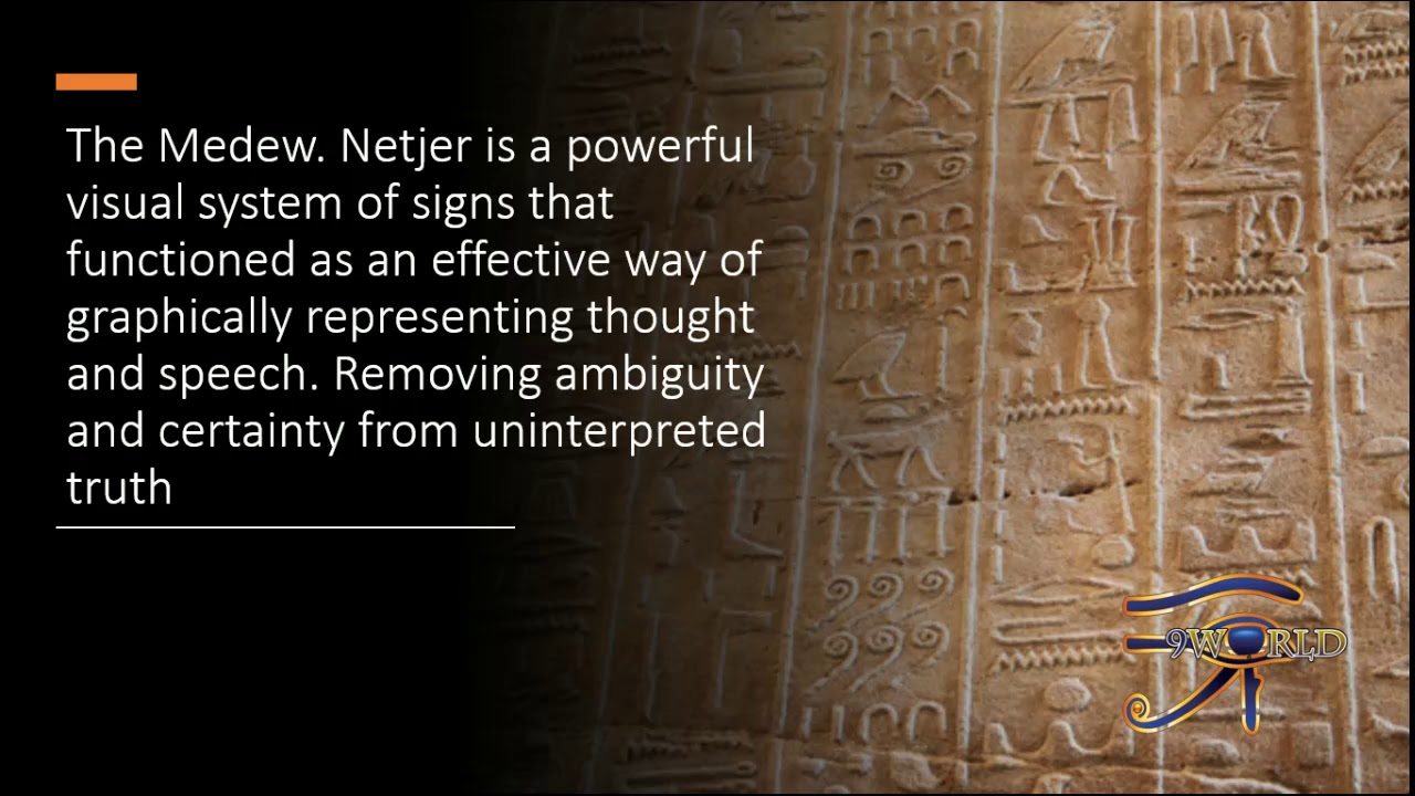 Medew Netjer – The Language of Nature - YouTube