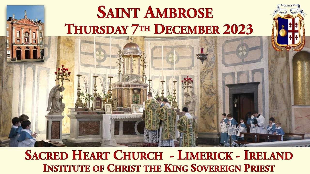Thursday 7th December 2023: Saint Ambrose - YouTube