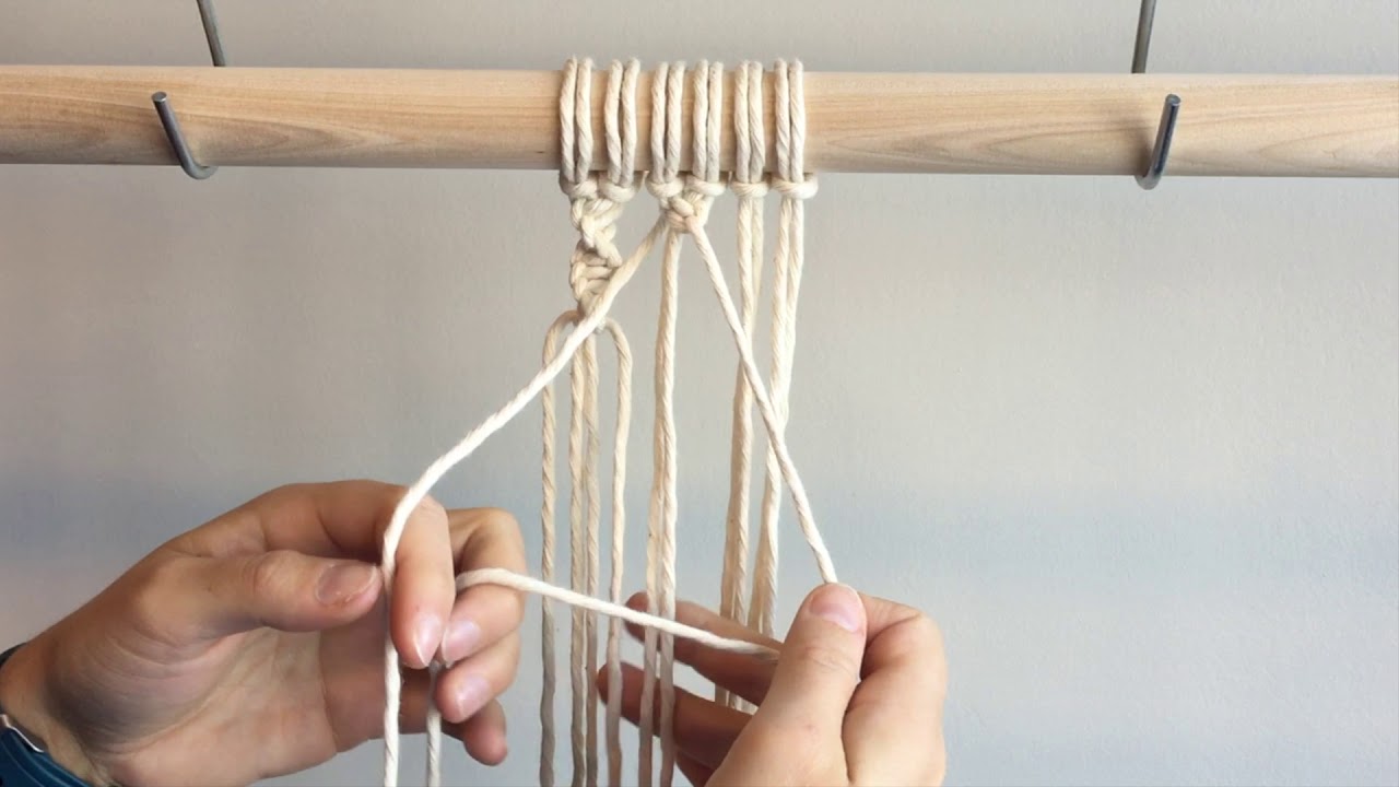 Macrame For Beginners - 28 Days of Knots! Day 6: How To Make A Half ...