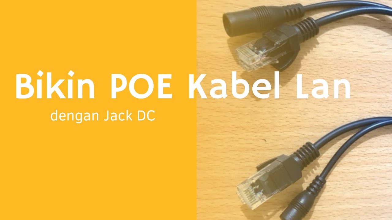 Tips bikin POE di kabel lan dengan mudah - YouTube