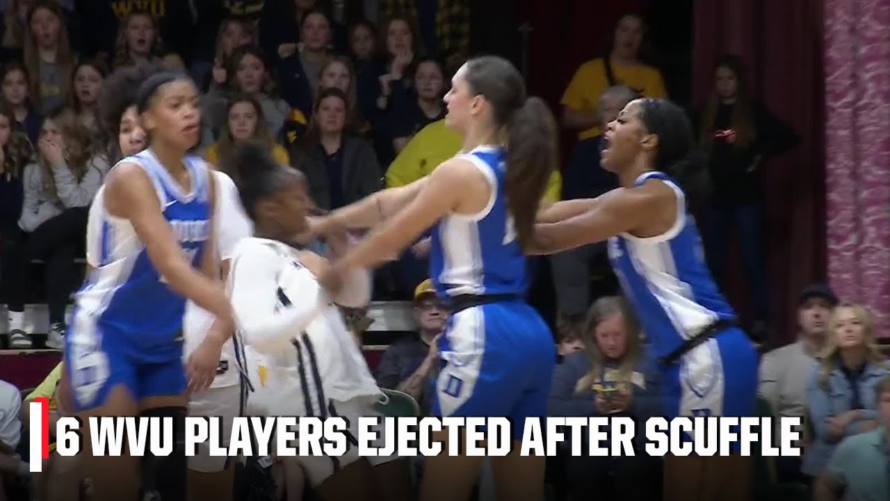Scuffle before halftime leaves WVU with 5 players for rest of game vs ...