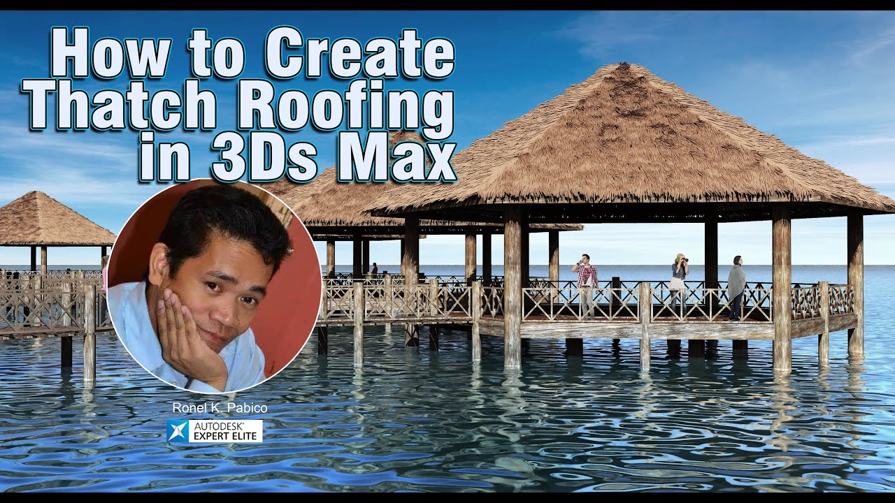 How to Create Thatch Roofing in 3DS MAX - YouTube