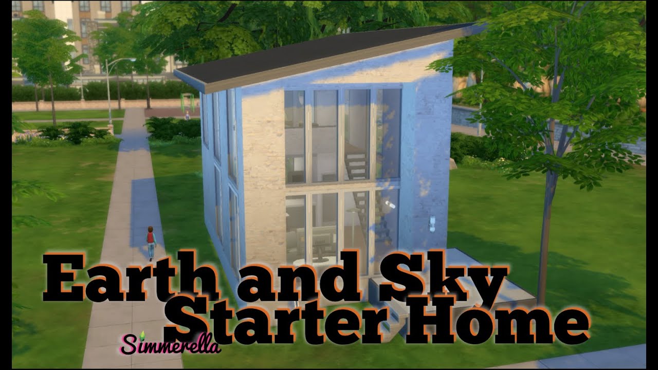 Sims 4: Earth and Sky Starter Home | Simmerella - YouTube