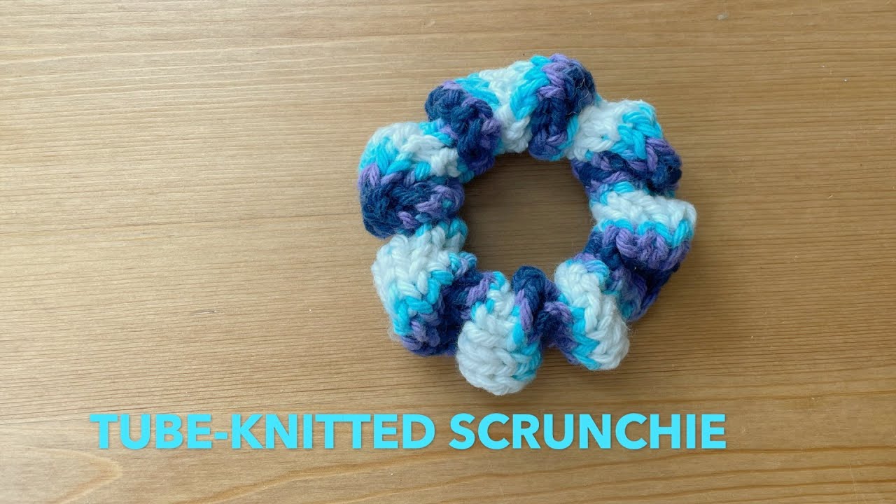 DIY Scrunchie | Cardboard Tube Knitting - YouTube