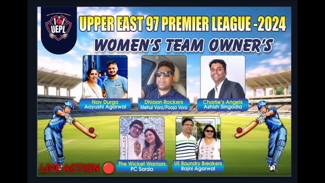 UEPL WOMEN CRICKET AUCTION LIVE (PART-1) - YouTube