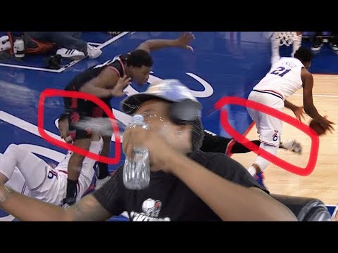 KYLE LOWRY BROKE MY MACBOOK! RAPTORS vs SIXERS GAME 3 NBA PLAYOFFS HIGHLIGHTS