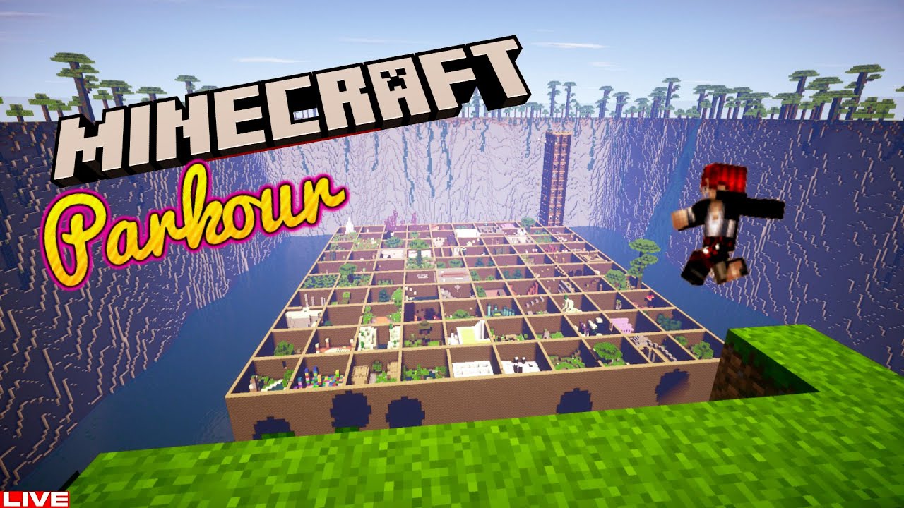 Epic Minecraft Parkour with Viewers LIVE : Let's Race and Laugh ...