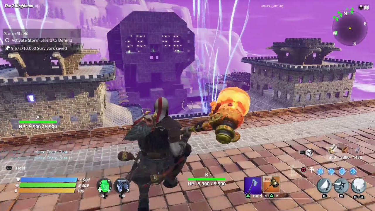 LIVE - Fortnite STW Castle Build on Stonewood (Finalizing) pt3 (1080p ...