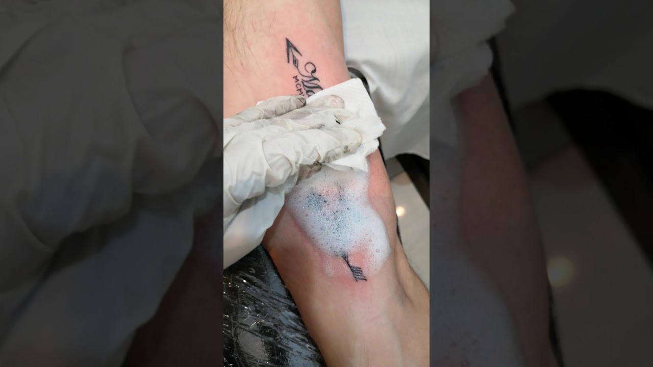 Arrow with name tattoo ( SL CID TATTOOS) - YouTube