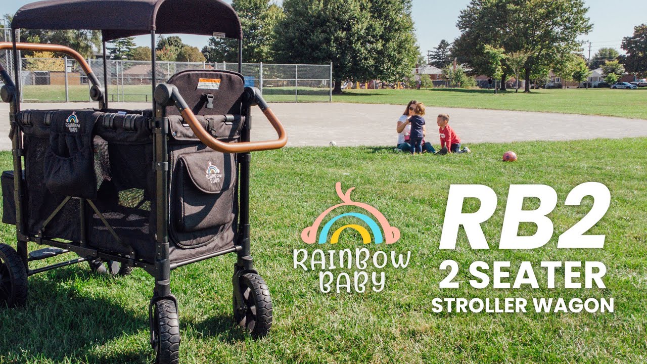 A look at the Rainbow Baby 2 Seater Stroller Wagon! - YouTube