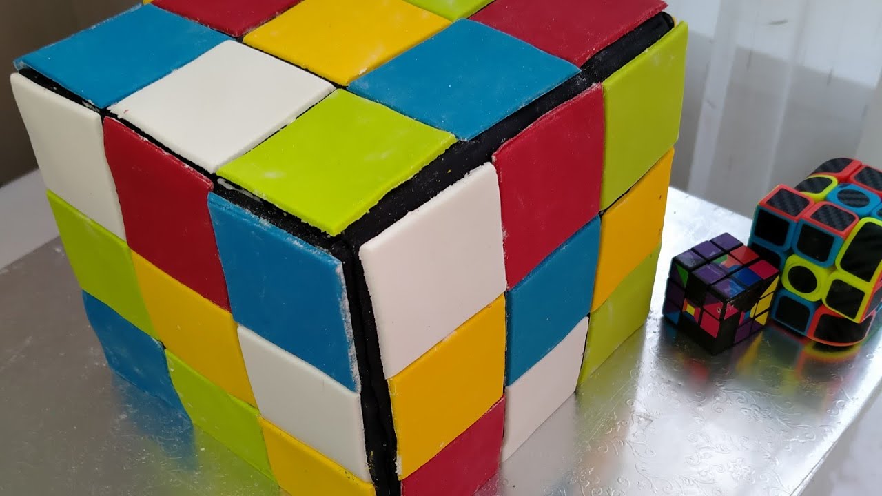 Торт Кубик Рубика/ Kubik Rubika. Rubik's cube cake! Tort tayyorlash ...