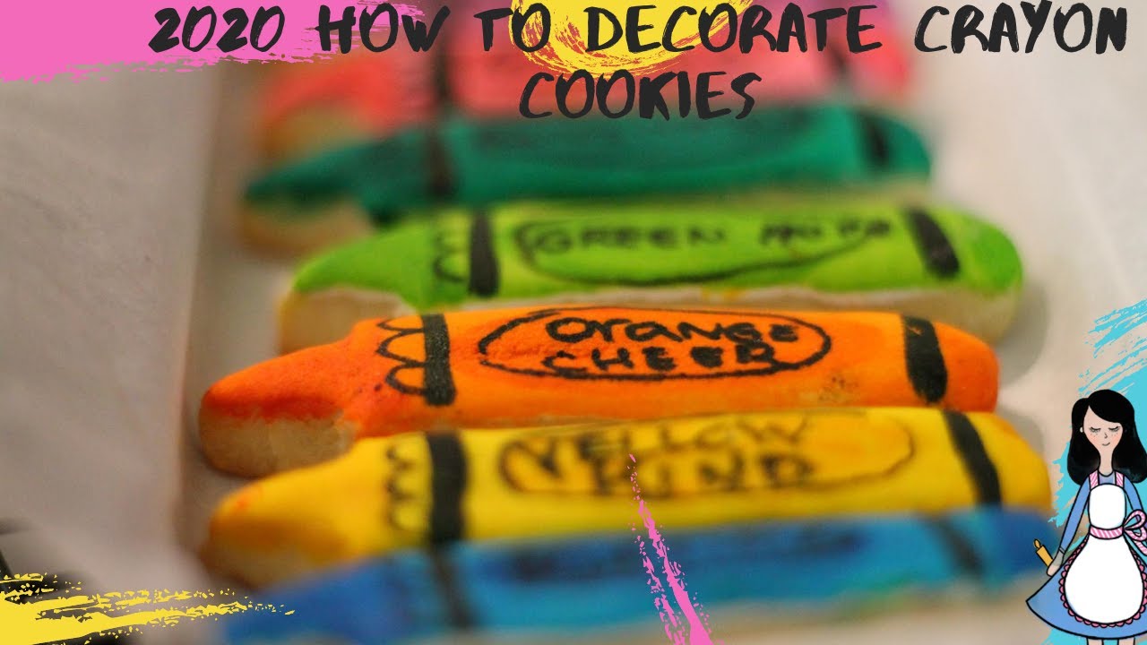 2020 how to decorate crayon cookies - YouTube