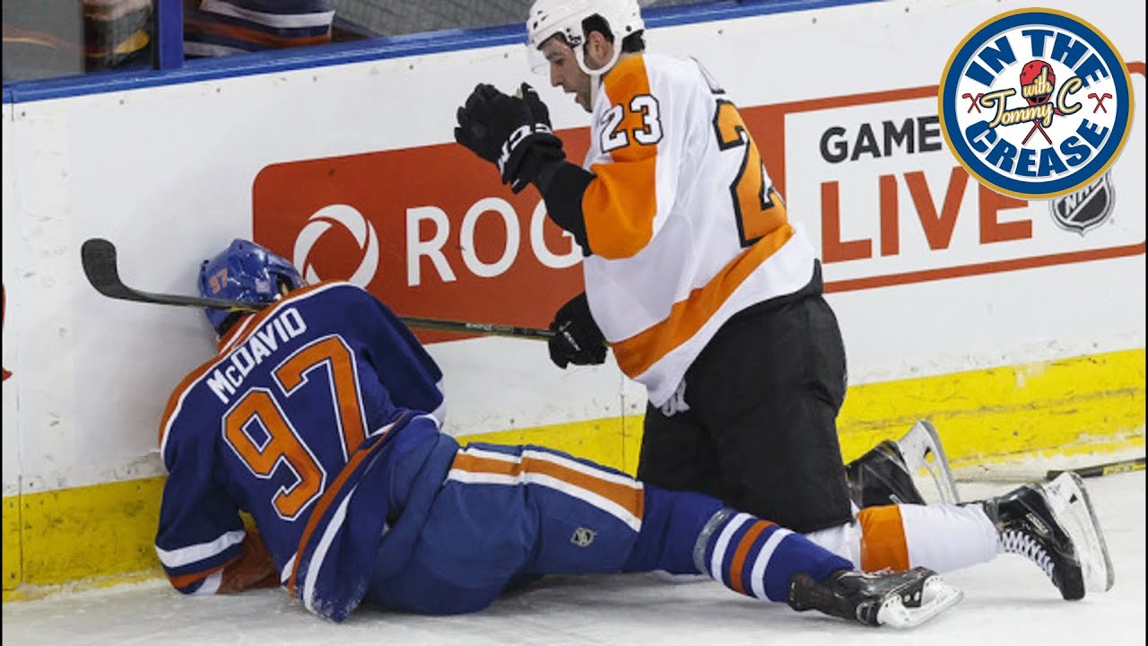 Connor McDavid out 'long term" possible broken collarbone - YouTube
