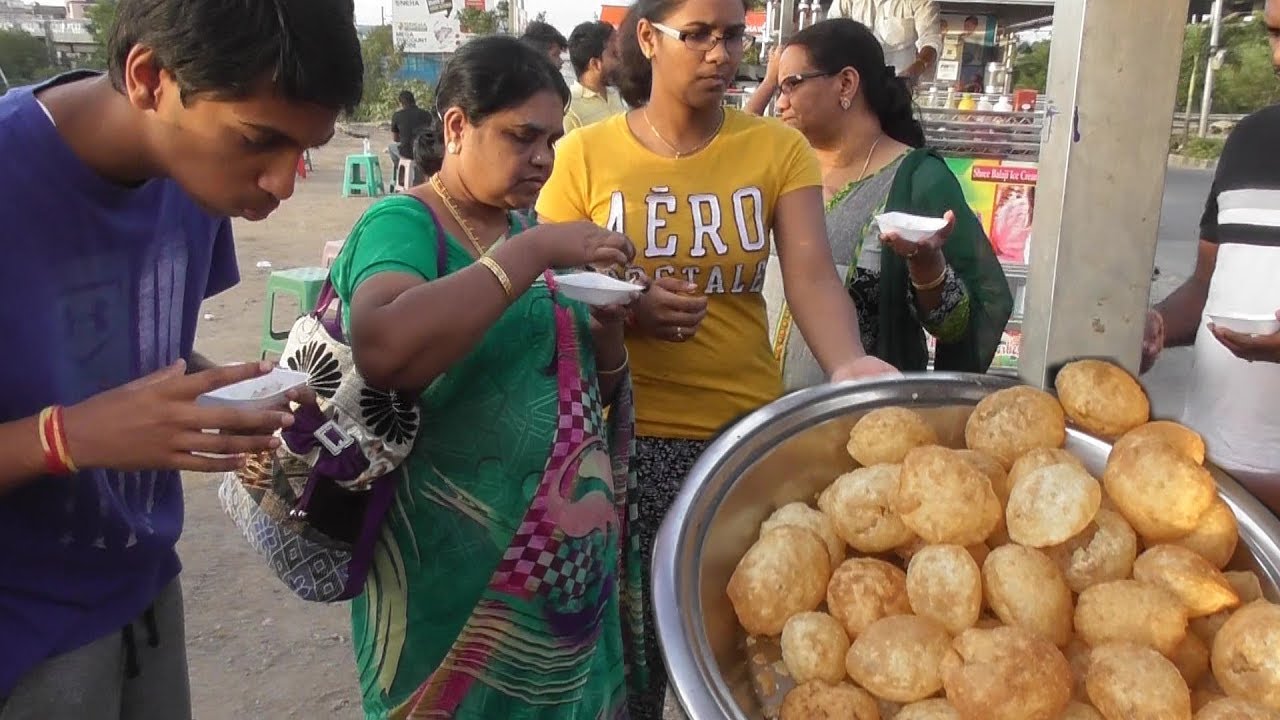South Indian People Enjoying Panipuri | Besides Lake View Road ...