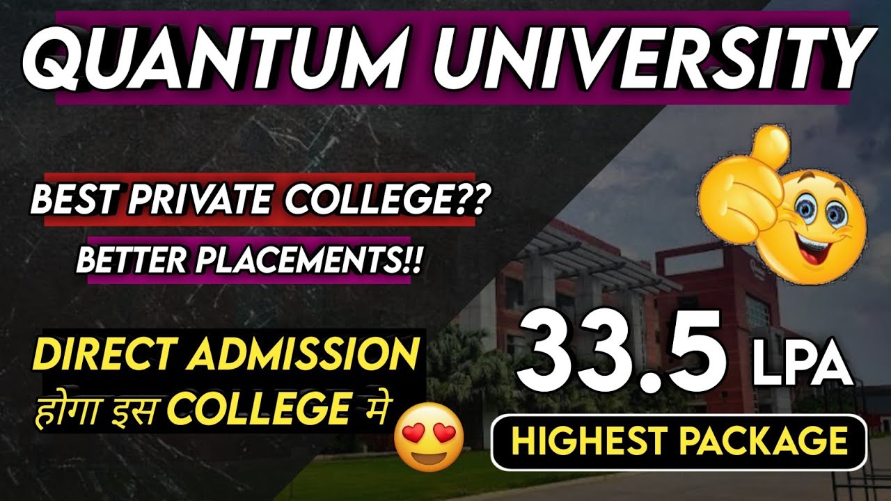 Quantum University Review ️ | Admission Process | Placements | Quantum ...