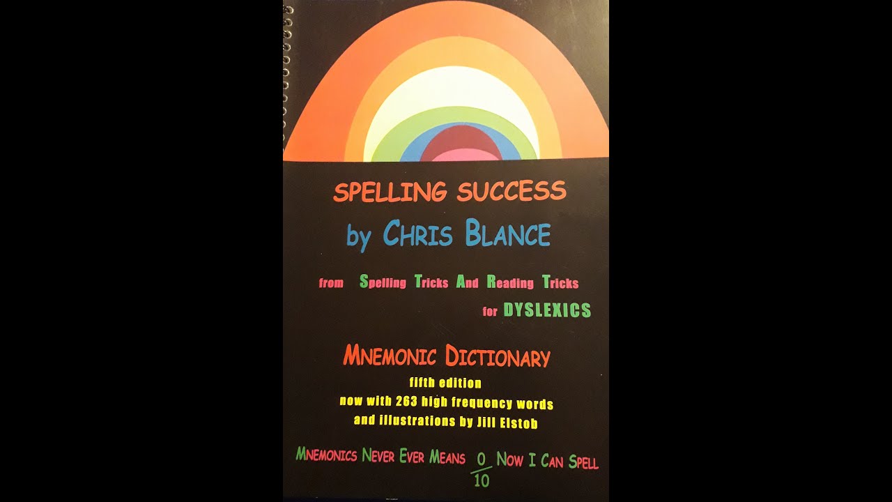 SPELLING SUCCESS a book of Mnemonic chants - YouTube