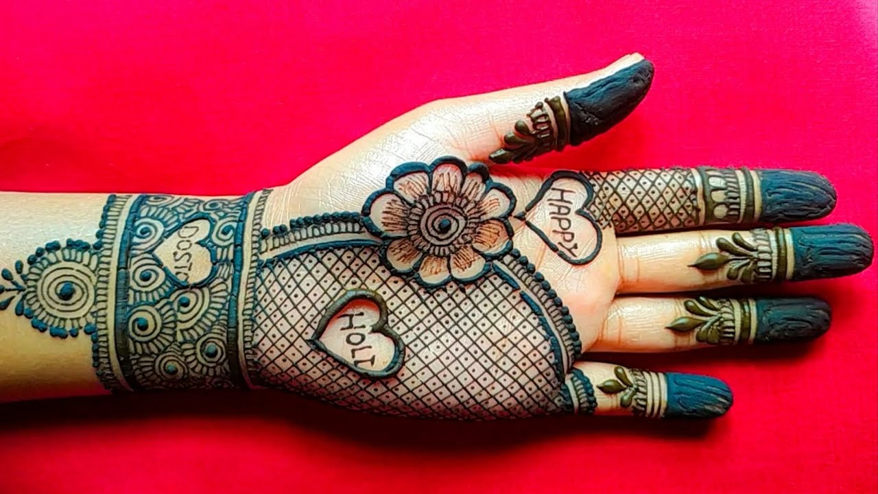 Holi Special Beautiful Mehndi Design / Holi / Henna / Mehndi / Viral ...