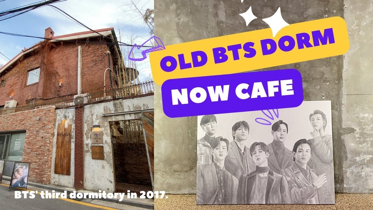 Visiting old BTS dorm now Hyuga Cafe! (Going to a cafe BTS with a baby ...