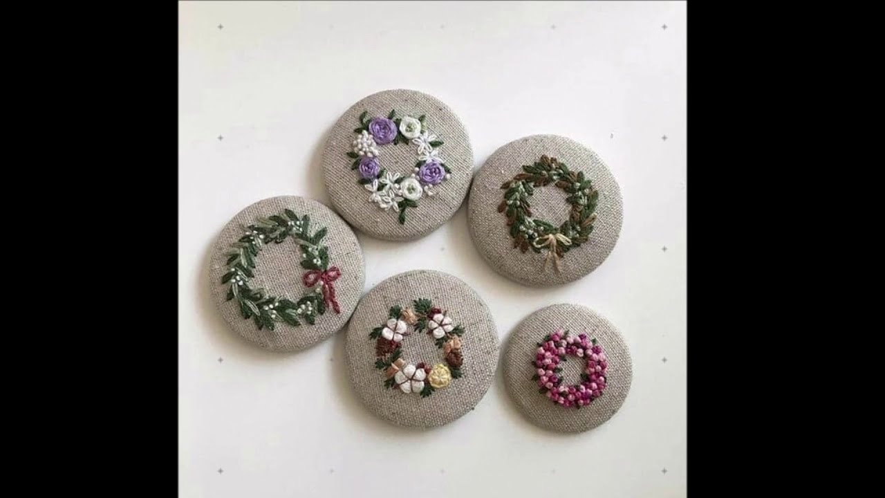 Beautiful Embroidery On Burlap Ideas - YouTube