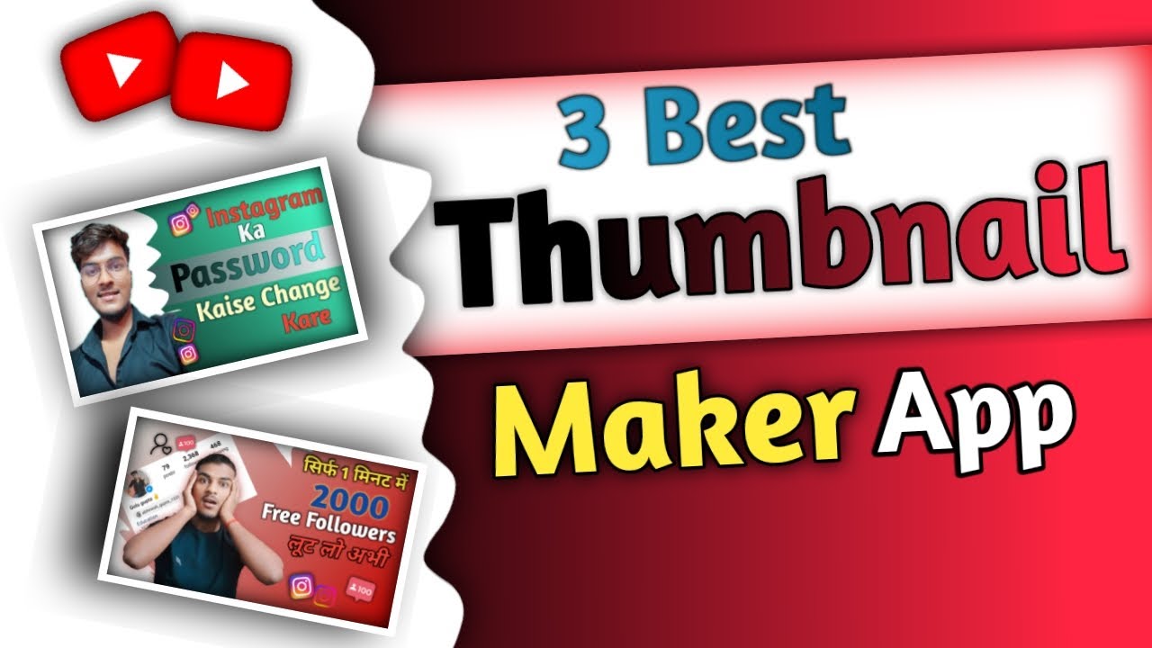 3 Free & Easy YouTube Thumbnail Maker Apps | #abhineshgupta - YouTube