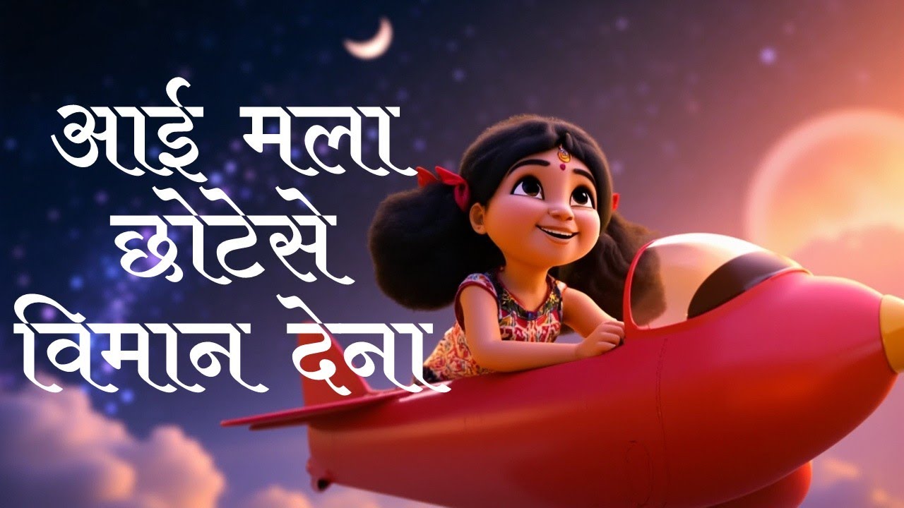 आई मला छोटेसे विमान देना | मराठी बालगीते | Marathi Rhymes for Children ...