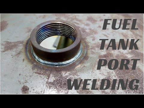 FUEL TANK PORT WELDING - YouTube